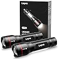 Lepro 2 Pack LED Torch Super Bright, LE2000 Powerful Flashlight Battery ...