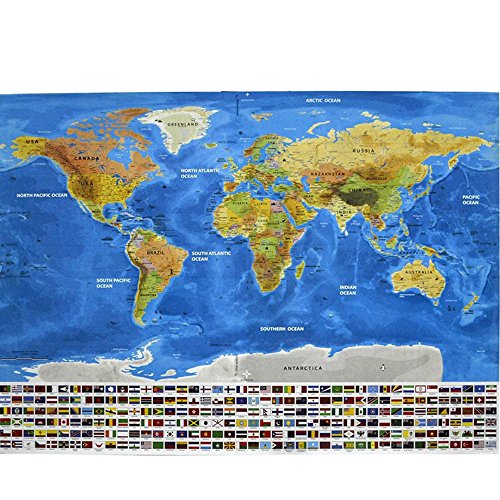 Buy JUNLONG-PVC Waterproof World Big Large Of The World With Country s ...