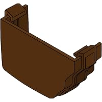 Brown Union Straight Joint for Marley Classic Ogee Gutter of Ultraframe ...
