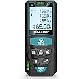 Laser Distance Meter 50M/165ft, Mileseey IP54 Laser Measure with 2 ...