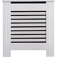 AVC Designs Kensington Radiator Cover Modern MDF Wood White Grey Cross ...