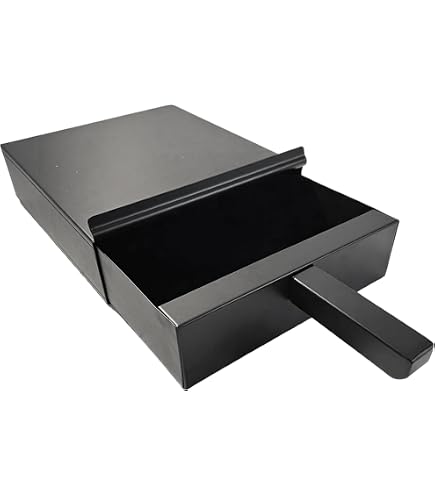 Ash Box Fire Bin Srendi® Black Ash Carrier Galvanised Metal Hot Tidy ...