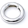 .925 Sterling Silver Round Pearl Necklace Enhancer Shortener Ring ...
