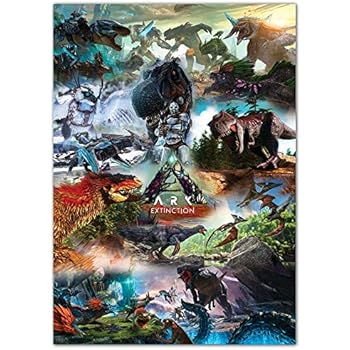 Ark Survival Evolved Posters | Boys Girls | Wall Art Game Poster | A4 ...