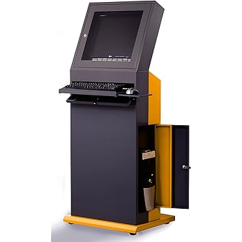 QUIPO PC Stehpult, fahrbar - HxBxT 1170 x 690 x 590 mm - lichtblau RAL ...