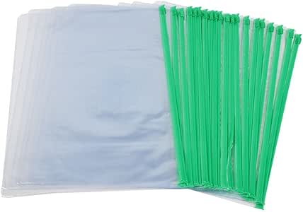 Office Green Clear Size A4 Paper Slider Zip Folders PVC Files Bags ...