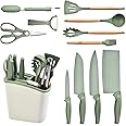 Cooking Utensils Set, 12PCS Kitchen Utensil Set with 5 Pieces Silicone ...