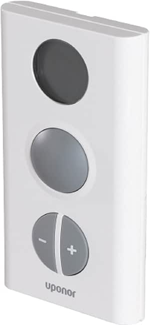 Uponor 1000502 White Radio Thermostat with Push Buttons, Heating ...