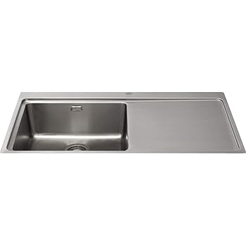 FITTINGSCO Stainless Steel Single Bowl & Double Drainer Kitchen Sink ...