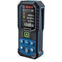 BOSCH GLM 50-23 G 50M Range Laser Distance Meter with Green Color Backlit Display, 1 Year ...