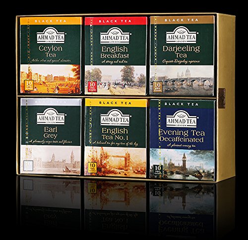 English Tea Selection Pack Classical - A Selection of Six Black Teas, 6 ...