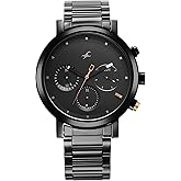 Fastrack Gambit Micromotor Quartz Multifunction Grey Dial Black ...