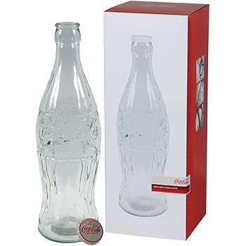 RIESEN 50 cm XXL Coca Cola Flasche Spardose aus Glas: Amazon.de: Küche ...