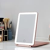 PRIME PICK Vanity Mirror with Light, 2 in 1 Rotatable Personal Beauty Mirror with 5 Makeup ...