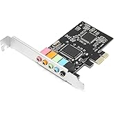 Etzin PCIe Sound Card, 5.1 Internal Sound Card for PC Windows 10 with ...