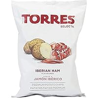Torres Selecta Spanish Ibérico Ham Potato Crisps, 150g : Amazon.co.uk ...