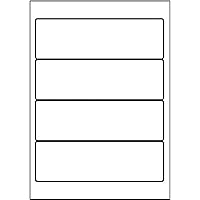 TopStick Self Adhesive Spine Labels, 4 Labels per A4 Sheet, 100 Sheets ...