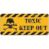 Print Crafted - Biohazard: Keep Out - Vintage Metal Caution Sign ...