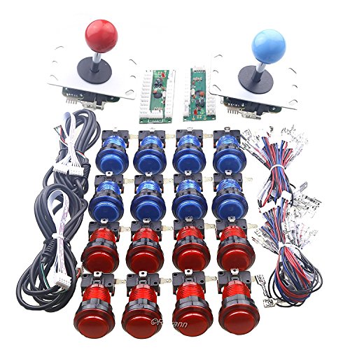 Buy WINIT 2 Player LED Arcade Button and Joystick DIY Parts Bundle For ...