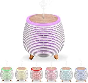 Mini Essential Oil Diffuser, 90ml Portable Humidifier with 2 Mist Modes ...