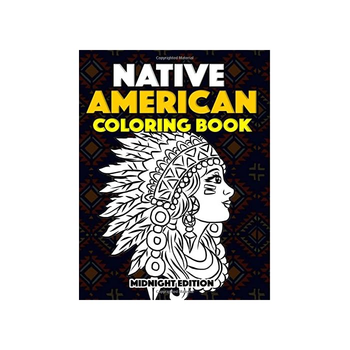 Buy Native American Coloring Book Midnight Edition: American Indian ...