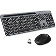 LeadsaiL Wireless Keyboard and Mouse Set, Ergonomic USB Computer ...