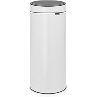 Brabantia 30L Kitchen Touch Bin New (White) Removable Lid, Soft-Touch ...