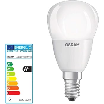 Osram Parathom DIM Classic P 40 DIMMABLE 2700K E14 220-240v 6w Dimmable Led Light Bulb: Amazon ...