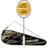 Buy HUNDRED Viper 900 Carbon Fibre Strung Badminton Racket with Full ...