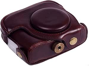 Win8Fong Leather Camera Case Bag +Strap for Canon Powershot G15 G16 ...