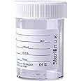 10 x Sterilin Urine Sample Bottles Specimen Pot Graduated Container ...