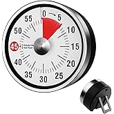 Mechanical Kitchen Timer, 60 Minute Visual Timers for Home Cooking ...