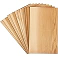 Urooz 10 Pieces Natural Pine Wood Rectangle Board Panel for Arts Craft ...