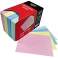 Eastlight A6 Ruled Index Record Card Assorted Colours Pack of 400 ...
