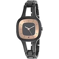 Fastrack Stunners Quartz Analog Black Dial Metal Strap Watch for Girls ...