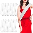 12 Pcs Plain White Sash, Beauty Pageant Sashes Blank Sashes DIY ...