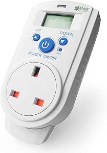 Elixir Gardens Analogue & Digital Plug In Thermostat/Humidistat ...