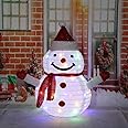 Pre-Lit Light Up Snowman Christmas Decorations, 40 LED Christmas ...