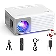 Mini Projector with Tripod, AKIYO O1 Portable Projector 1080P Full HD ...