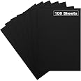 Abaigeal Black Cardstock 250gsm, 100 Sheets A3 Black Card Thick Black ...