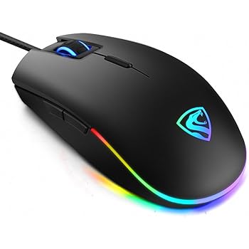 ARES M1 Professional 800/1200/1600/2400 DPI Optical USB Wired Gaming ...