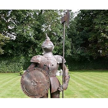Life Size Rusty Metal Suit Of Armour, Indoor and Outdoor, Medieval ...