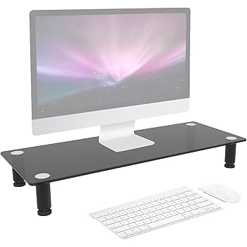 VonHaus Monitor Stand for Desks | Height Adjustable | Screen Riser for ...