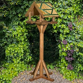 The Hutch Company Rustic Luxury Thatched Bird Table: Amazon.co.uk: Pet ...