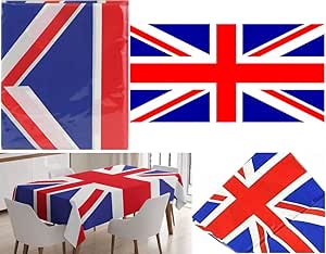 Union Jack Plasticloth Tablecloth - 137cm x 182cm - Perfect Jubilee ...