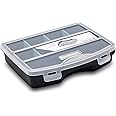 Navaris Plastic Storage Box - Stackable Organizer Case with Adjustable ...