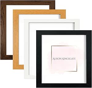 Modern Black 9x9 inch Frame - Square Picture Frames With Safe Perspex ...