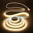 Aclorol USB 1M COB LED Strip Lights Warm White Led TV Backlight 5V 1M 3.28FT 320Leds 3000K CRI85 ...