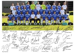 CHELSEA BRAND NEW 2011/2012 SQUAD TEAM SIGNED AUTOGRAPH PHOTO A4 12X8 ...