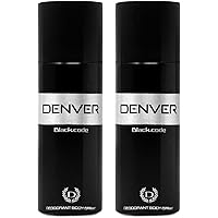 Buy DENVER Black Code Deodorant For Men (150ML Each) - Pack Of 2 | Long ...